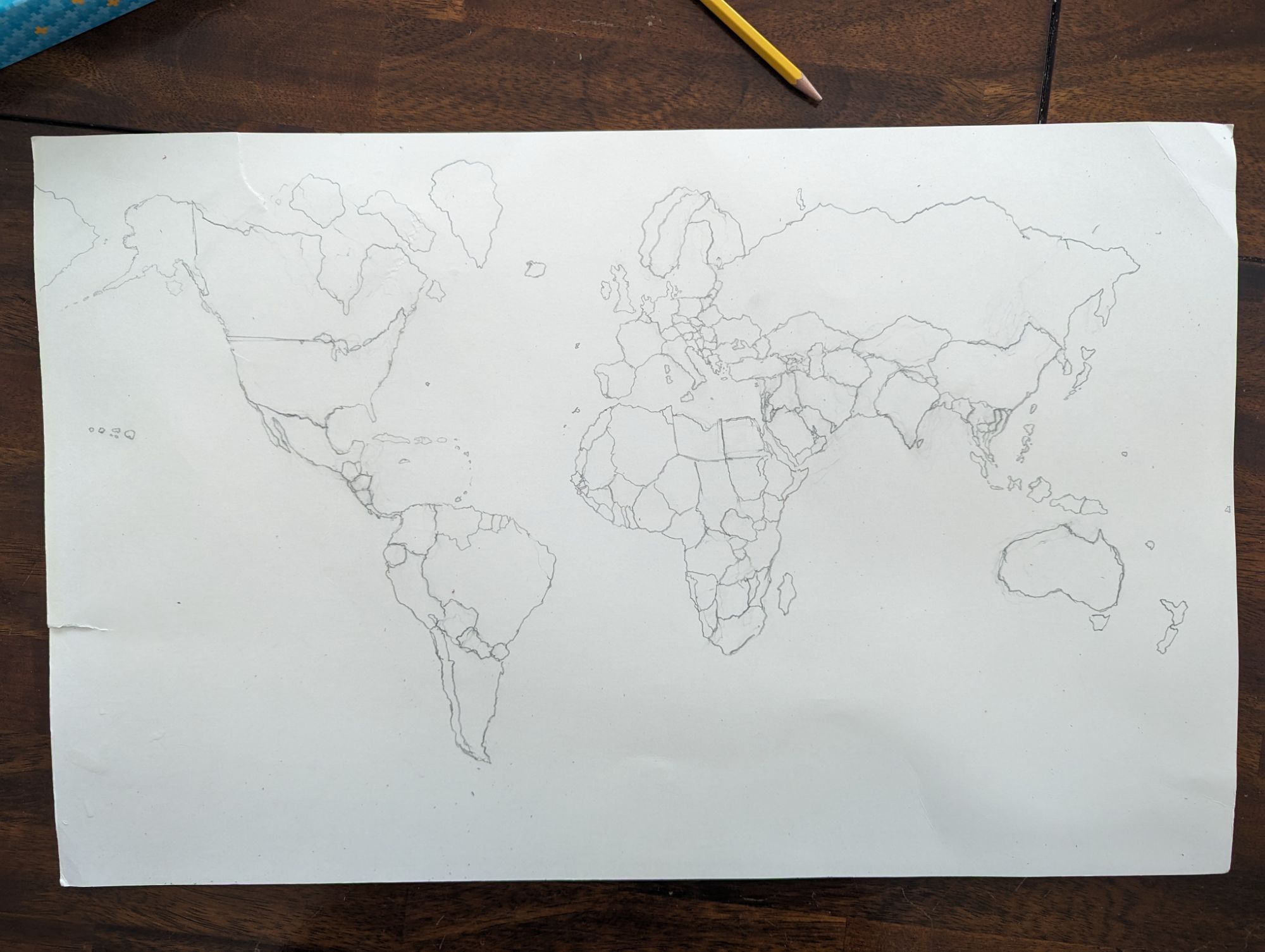Draw a World Map from Memory | TravArt
